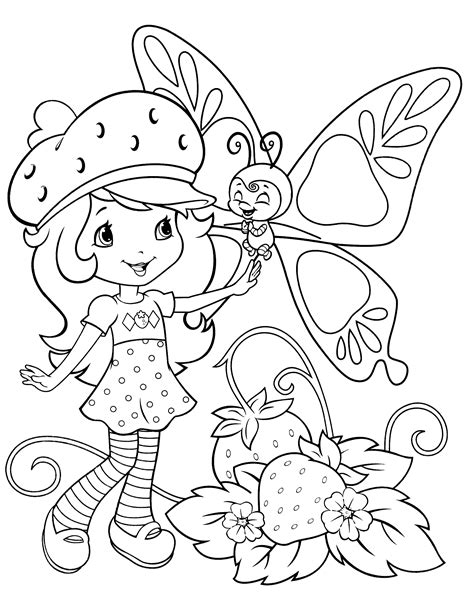 Free Printable Strawberry Shortcake Coloring Pages ColoringMe
