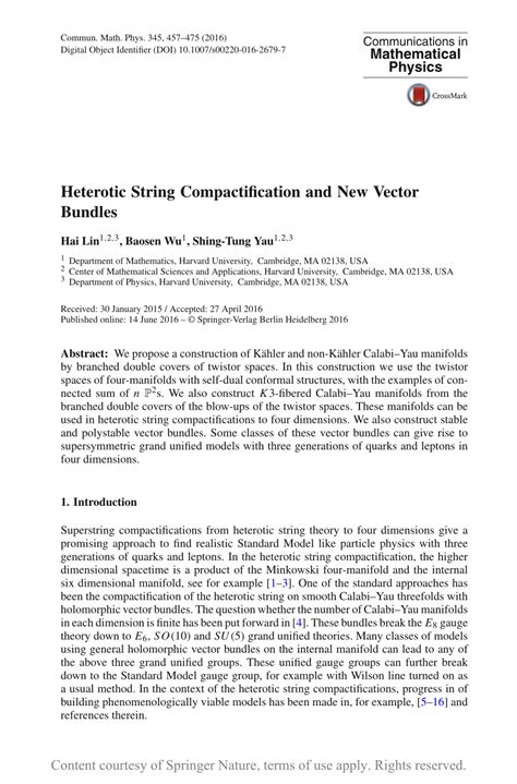 heterotic string compactification and new vector bundles