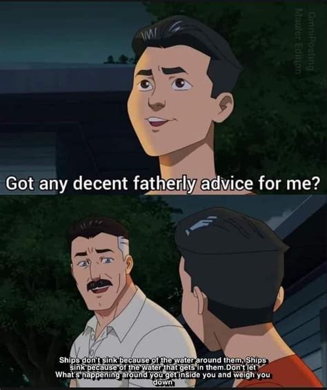 Two Men Talking To Each Other With The Caption That Reads Got Any