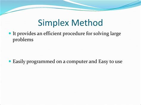 linear programming simplex method ppt download