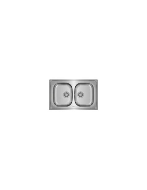 Teka UNIVERSE 80 T XP 2C Lavabo Sobre Encimera Rectangular Acero Inoxidable