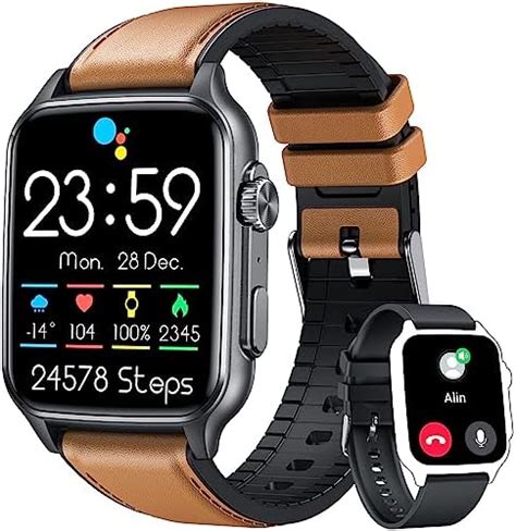 Smartwatch Herren Uhr Fitnessuhr Armbanduhr Touchscreen Smart