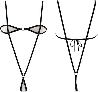 Sherrylo See Through Micro Monokini Bikini Slingshot Transparent Mini