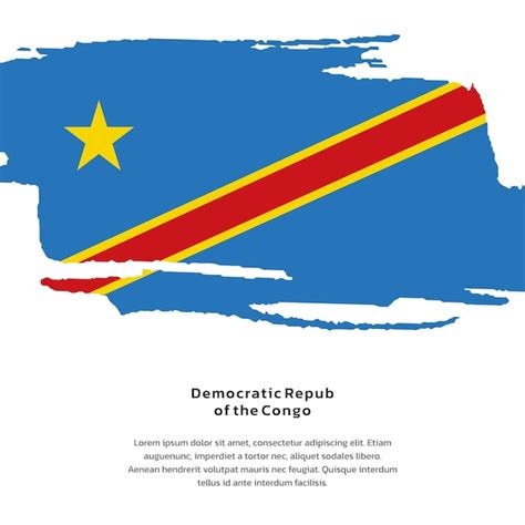 Premium Vector Democratic Republic Of The Congo Flag