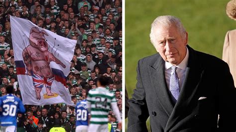 Football 2023 Celtic Fans Brutal King Charles Chant Scottish Cup