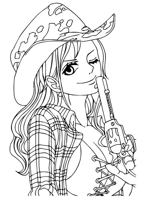 Beautiful Nami Coloring Page Nami Coloring Pages Coloring Pages For