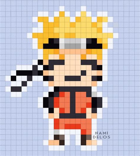Naruto Pixel Art En 2023 Naruto