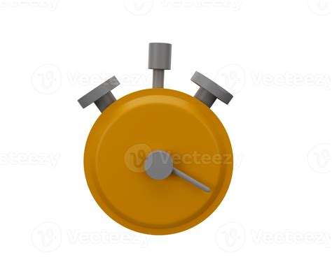 Concept Of Time Analog Circle Clock Icon Minimal 3d Render