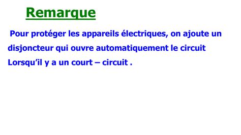 Prévention des dangers du courant électrique Cours 5 AlloSchool