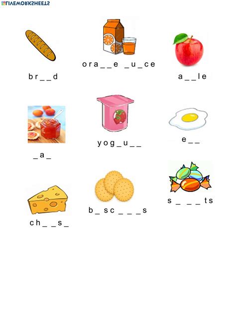 Food Vocabulary Interactive Worksheet Food Vocabulary Vocabulary