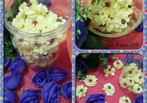 Resep Kue Kering Semprit 3 Bahan Oleh Lie Anna Cookpad