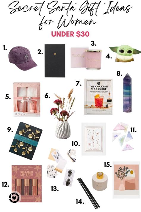 Secret Santa Gift Ideas Under 30 Secret Santa Santa Gifts Secret