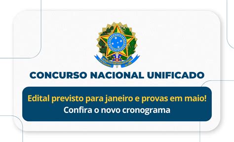 Concurso Nacional Unificado Edital Previsto Para Janeiro E Provas Em