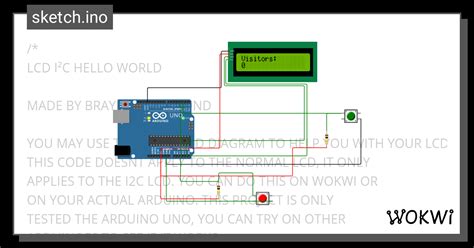 Lcd I²c Hello World Copy Wokwi Esp32 Stm32 Arduino Simulator