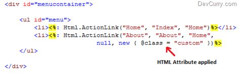 asp mvc use css on html actionlink