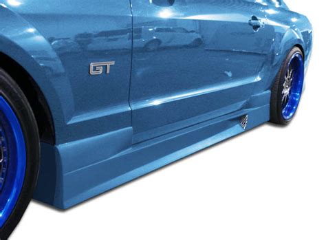 2011 Ford Mustang Sideskirts Body Kit 2005 2014 Ford Mustang Duraflex