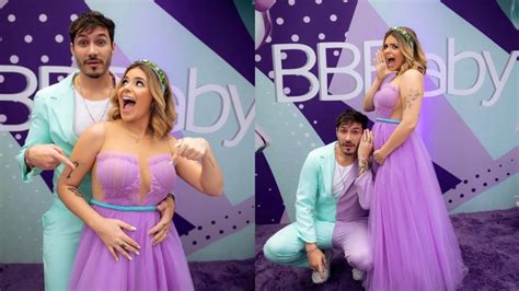 Tiago Leifert e dummies revelam o sexo do bebê de Viih Tube e Eliezer