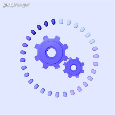Update Icon With Gears Loading Or Updating Files Install New Software