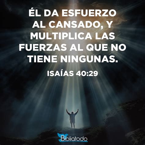 Isaías 40 29 RV1960 Versículo del Día