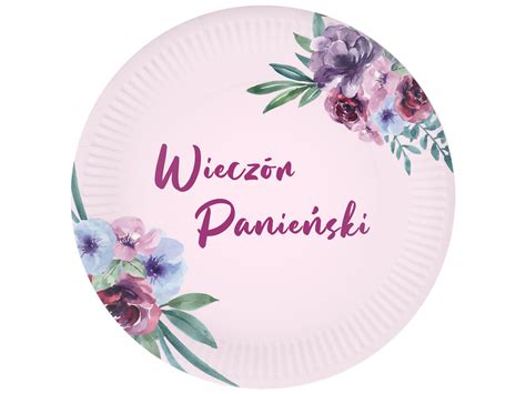 Talerzyki na wieczór panieński 18 cm 6 szt Dobra Cena Sklep