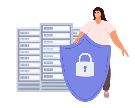 Cybersécurité Cybersécurité Et Confidentialité Concept Femme Tenant Un