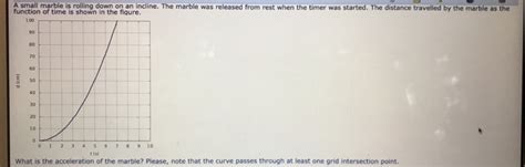 Solved A Small Marble Is Rolling Down On An Incline The Chegg