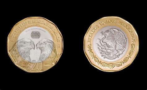 Nueva moneda de 20 pesos para celebrar los 200 años de relación entre