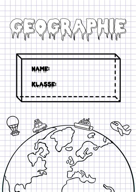 Geographie Deckblatt Zum Ausdrucken Ideen Und Vorlagen