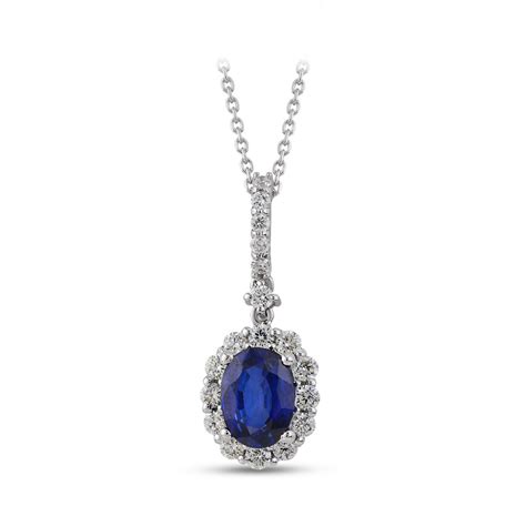 1 90 ct Saphir Diamant Anhänger mit Halskette 3000572729 Zen Diamond