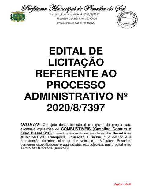 Preench Vel Dispon Vel Editais Licitaes Secretaria De Planejamento