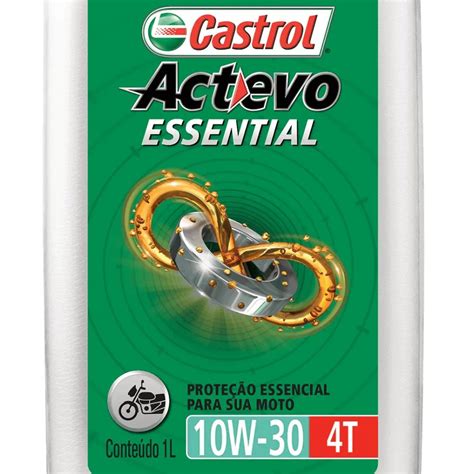 Óleo Lubrificante Essential Actevo 4T 10W30 1 Litro para Motos