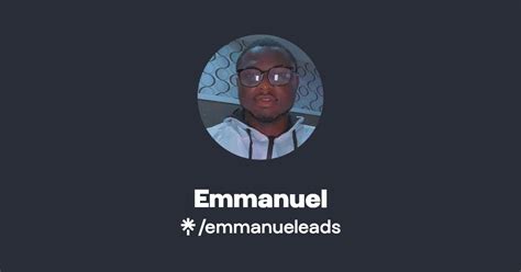 Emmanuel Instagram TikTok Linktree