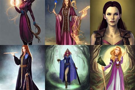 A Beautiful Female Wizard Arthub Ai