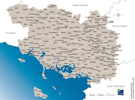 Carte Du Morbihan Arts Et Voyages
