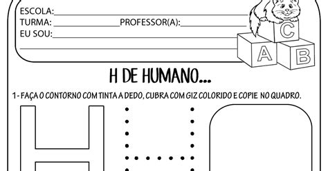 Atividade Pronta Letra H Diy Artes E Mimos