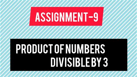 Product Of Numbers Divisible By From M To N Assignment Ccbp