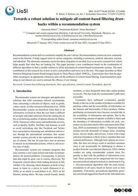 pdf towards a robust solution to mitigate all content based filtering drawbacks within a