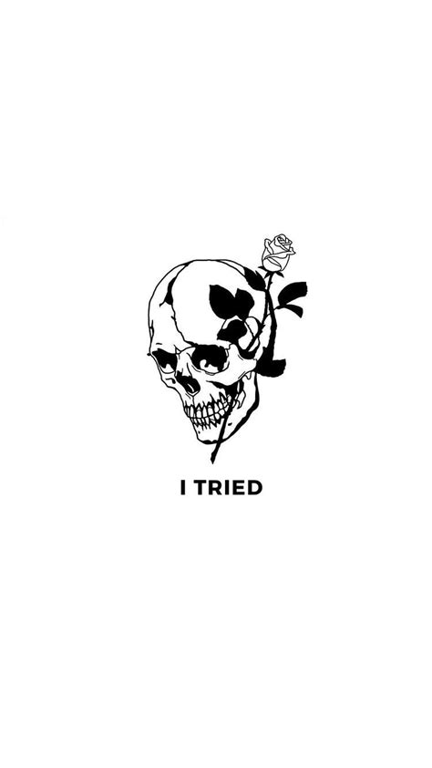 Sad Skull Tattoo