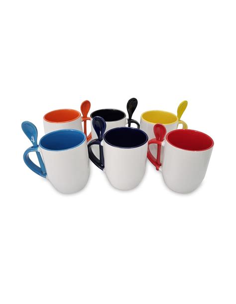 Taza Sublimable de Cerámica de Alta Calidad en Sistema Continuo Color Negro