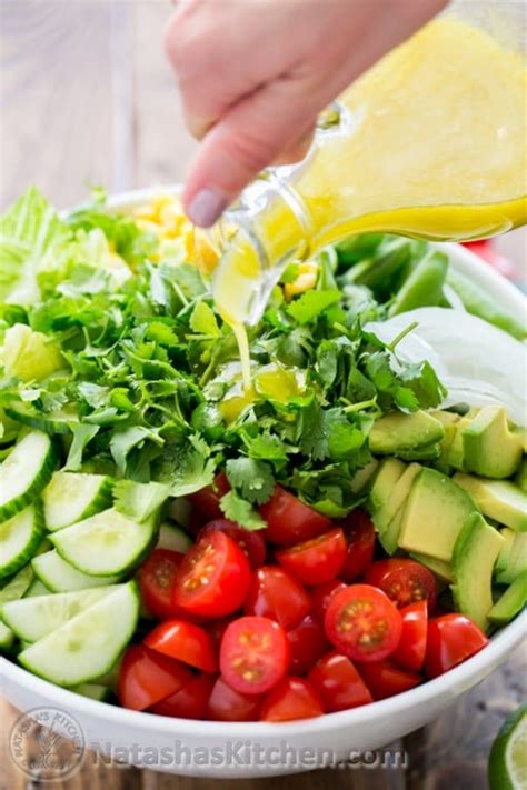 Mexican Salad With Lime Dressing NatashasKitchen
