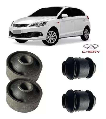 Kit 4 Bucha Bandeja Balanca Chery Celer 2015 19 Parcelamento Sem Juros
