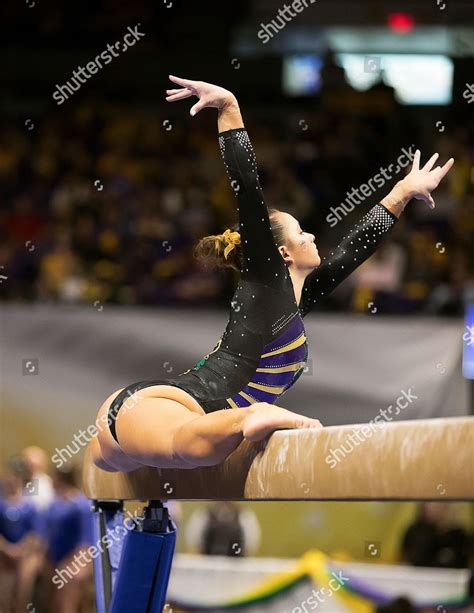 Lsu Gymnast Sarah Finnegan Performs On Editorial Stock Photo Stock