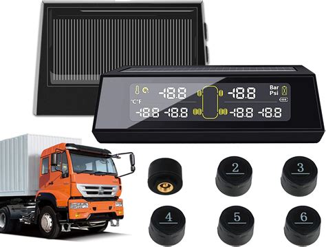 Jansite TPMS Système de Surveillance de la Pression des pneus avec 6
