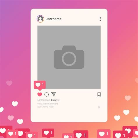 Social Media Instagram Post Frame Kostenlose Vektor