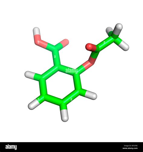 Molécula de ácido acetilsalicílico aspirin Fotografía de stock Alamy