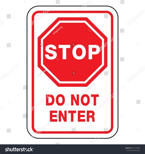 Traffic Signal Symbol Sign Stop Ahead Stock Vector Royalty Free