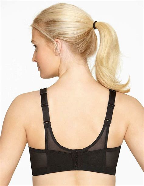 Glamorise Black Magic Lift Mid Impact Wire Free Sports Bra Us 44i Uk 44g Nwot Bras And Bra Sets