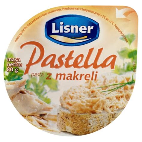 Lisner Pastella Pasta z makreli 80 g Delikatesy Dwójka