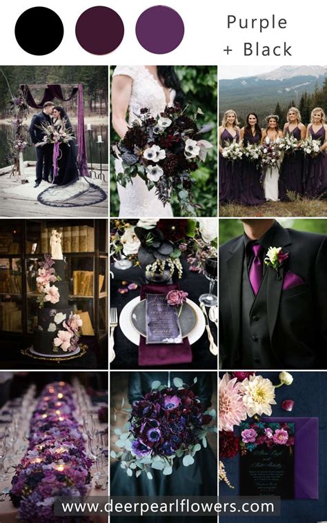 Black Wedding Themes Color Ideas