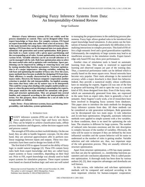 pdf designing fuzzy inference systems from data an interpretability dokumen tips